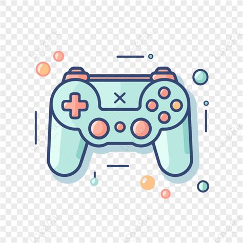 거품과 소용돌이가 있는 평면 디자인의 비디오 게임 컨트롤러 벡터스케치ui Png 일러스트 무료 다운로드 Lovepik