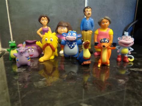 Set Figure Giocattolo Dora The Explorer And Friends 12 Pztorte Topper