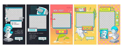 Social Media App Design Templates For Gadget 18779068 Vector Art At Vecteezy