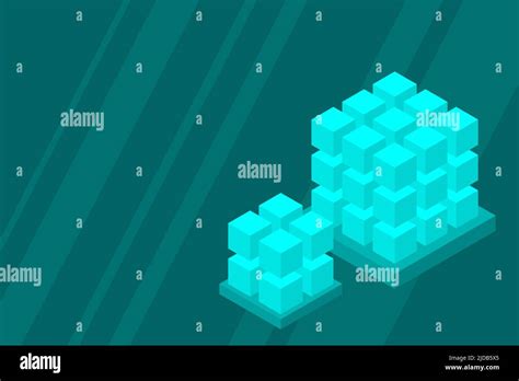 Isometric Digital Technology Web Banner Big Data Machine Learning
