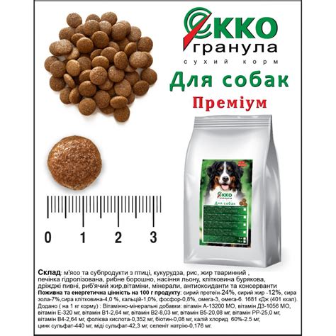 Эко-Гранула Премиум собаки 10 кг (лосось) корм купить в Киеве Цена - от ...
