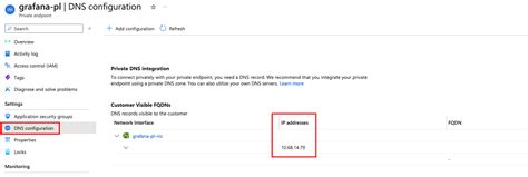 Configure Azure Private Link Grafana Cloud Documentation
