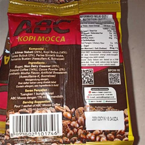 Jual Kopi Bubuk Abc Mocca 27 Gram Sachet Isi Krimer Nabati Kopi Di