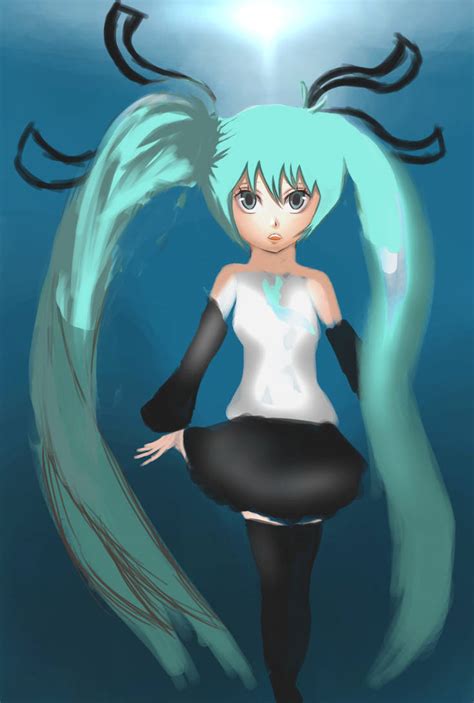 Miku White Light Unfinished By Kinginnatsuke On Deviantart
