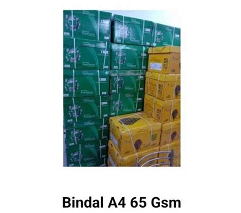 Color White Bindal A4 Paper 65gsm Gsm 70 Gsm At ₹ 175 Ream In