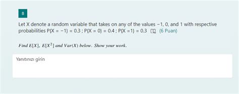 Solved Let X Denote A Random Variable That Takes On Any Of Chegg