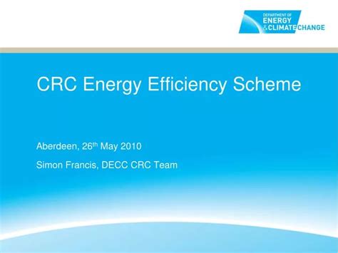 Ppt Crc Energy Efficiency Scheme Powerpoint Presentation Free