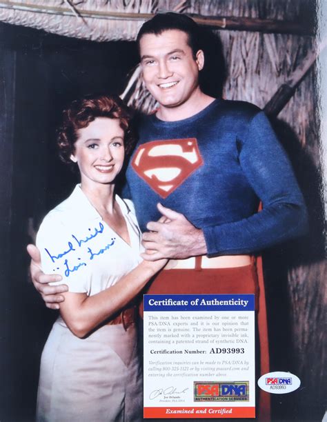 Noel Neill Signed Superman 8x10 Photo Inscribed Louis Laine Psa
