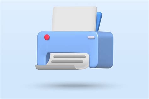 파란색 배경에 프린터 아이콘입니다 3d 벡터 일러스트 디자인 0명에 대한 스톡 벡터 아트 및 기타 이미지 0명 개념