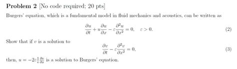 Solved Problem No Code Required Pts Burgers Chegg