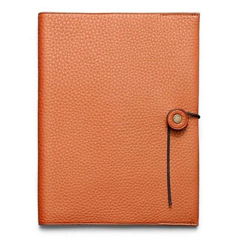 Coach Bleecker Pebbled Leather A5 Notebook Pebbled Leather Leather Coach