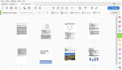Rotation déplacement suppression et renumérotation des pages au