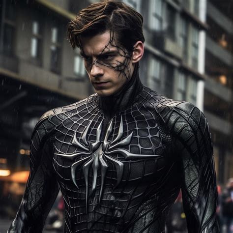 Andrew Garfield In Amazing Spider Man 3 With The Symbiote Suit R