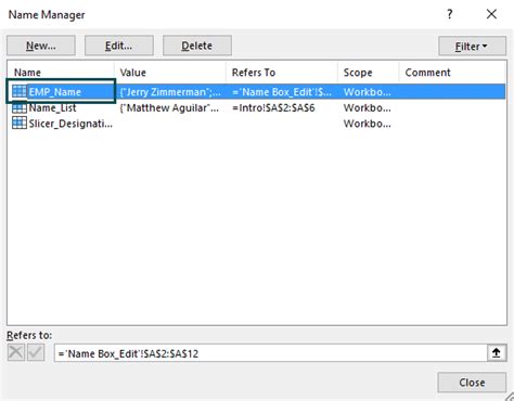 Name Box In Excel How To Use Edit Delete With Examples