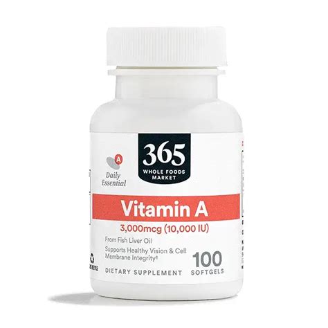 Vitamin A3 000 mg 100 ct at Whole Foods Market