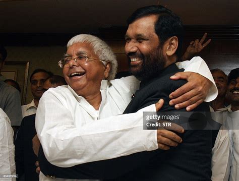Leader Of Indias Rashtriya Janata Dal Lalu Prasad Yadav And Lok