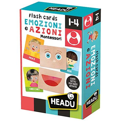 Montessori Flashcards Emozioni E Azioni Headu In Italia Clasf Giochi