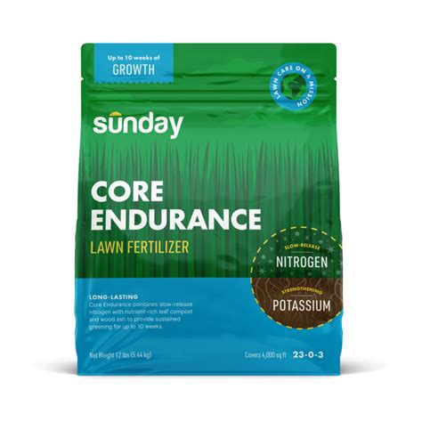 Core Endurance Granular Fertilizer Sunday Lawn Care
