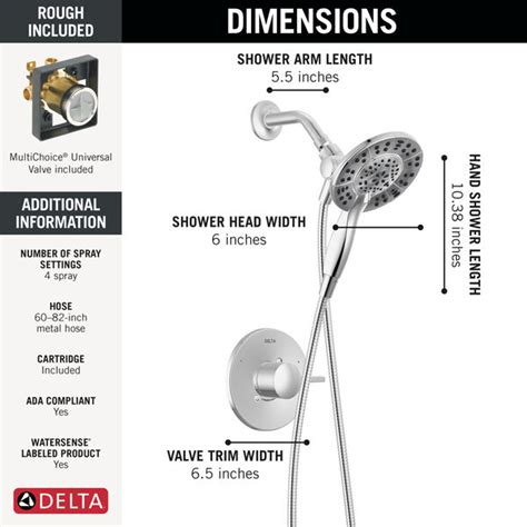 Shower Trim With High Flow Rough Bundle In Chrome Fvs2 Ab2101 Pc