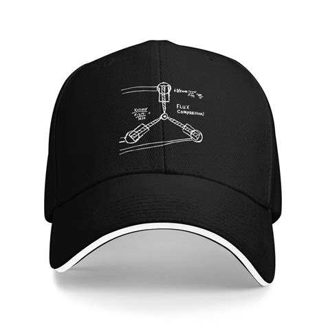 Flux Capacitor Sketch From Back To The Future Hipster Printed Funny Baseball Cap Shopee Malaysia