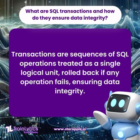 How Sql Language Supports Data Integrity Trainlytics Posted On The Topic Linkedin