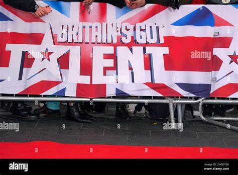 Crowds Wait The Judges To Arrive For Britains Got Talent Auditions