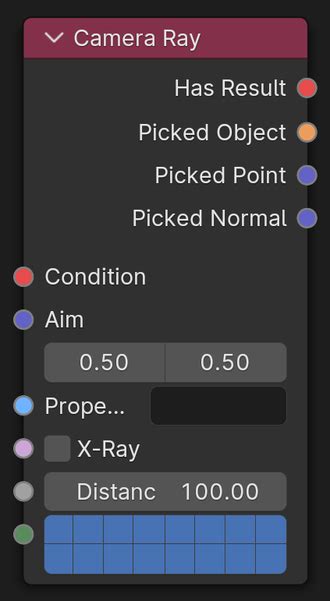 Camera Ray — Upbge Manual