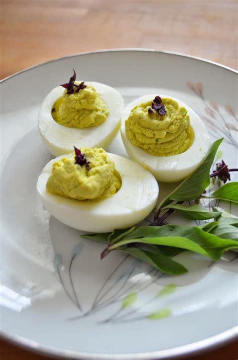 Iron Stef Green Curry Deviled Eggs