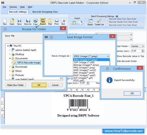 Export Erstellt Barcodes Howtobarcode