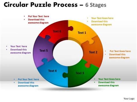 PowerPoint Presentation Company Circular Puzzle Ppt Slide