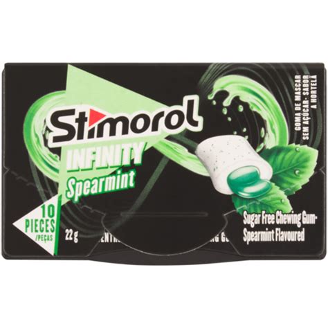 Stimorol Infinity Spearmint Flavoured Sugar Free Chewing Gum 10 Pack