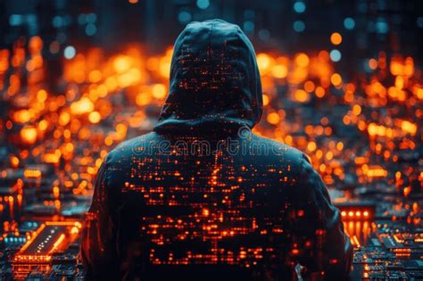 Effective Strategies For Protecting Against Hacker Attacks Cybersecurity Da Stock Illustration