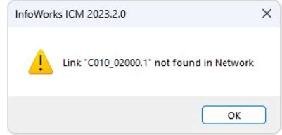 Error Link XX Not Found In Network When Trying To Open Full Replay Results In InfoWorks ICM