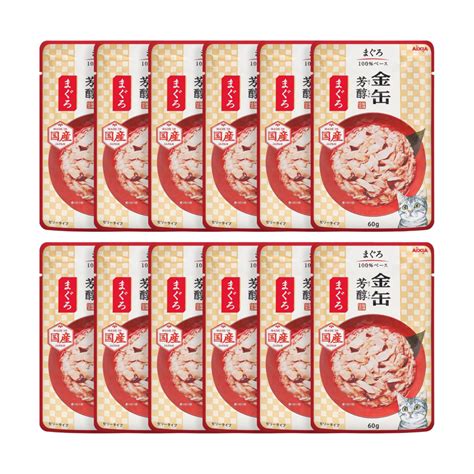 아이시아 금관 내추럴파우치 참치 60g 12묶음 고양이대통령