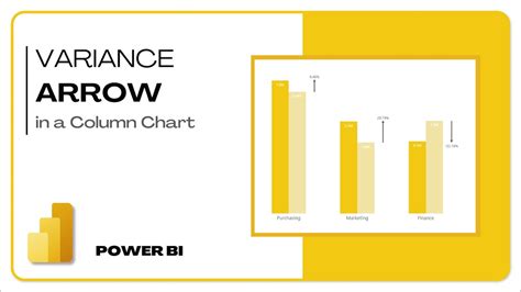 Variance Arrow In A Columnbar Chart Power Bi Tutorials Youtube