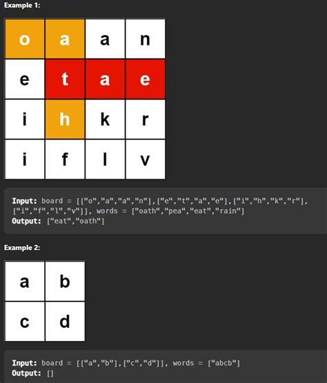 Word Search Ii Leetcode C