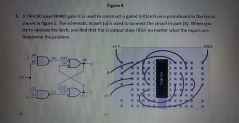 Solved A 74hc00 Quad Nand Gate Ic Is Used To Construct A 41 Off