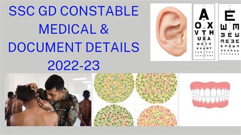Ssc Gd Constable 2022 23 Medical And Document Details Youtube