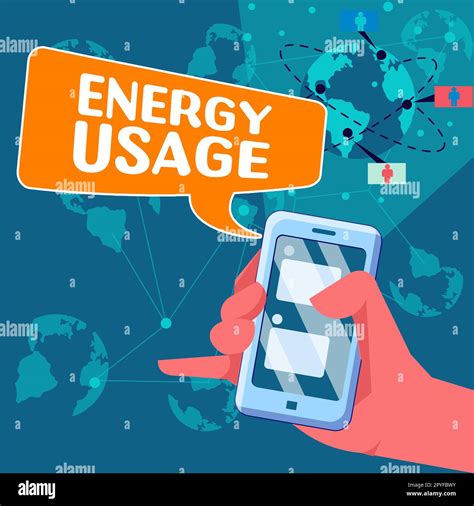Leyenda De Texto Que Presenta El Uso De Energía Palabra Para La