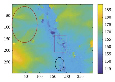 topography data experiment a interferogram b coherence map c