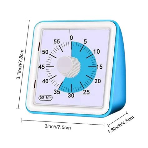 Visual Countdown Timer For Classroom Meetings Kitchen Silent Magnetic Timer With Alarm Easy To