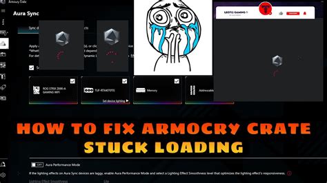 Fix Armoury Crate Loading S A L I Armoury Crate Youtube