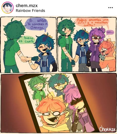 Rainbow Friends Comic 6 / 6 | Dibujos animados bonitos, Dibujos kawaii ...