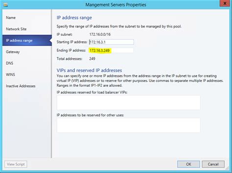 Error 25122 The Specified Address Xxxx Is Already Allocated By