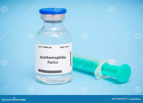 Antihemophilic Factor Recombinant Stock Image Image Of Prevent