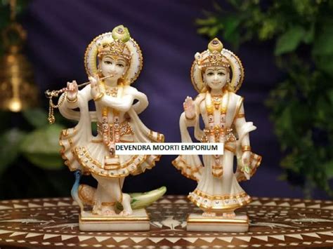 Makrana Marble Radha Krishna Temple Statue Home At Rs 51000 In Jaipur
