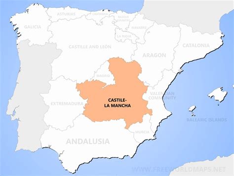 Castile La Mancha Maps