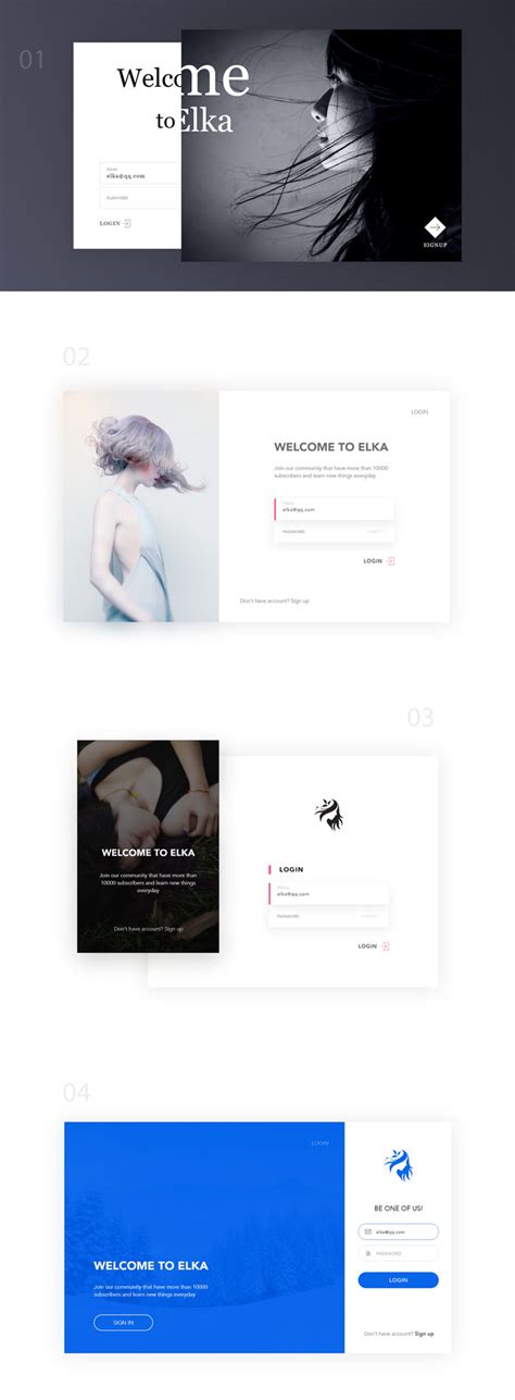 Login Templates For Adobe XD XD Guru