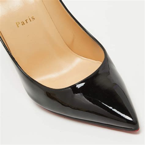 Christian Louboutin Black Patent Leather So Kate Pumps Size 39