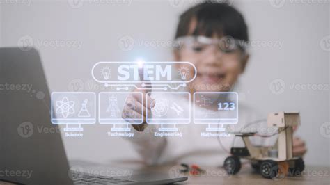 Stem Education Concept Stem Science Technology Engineering Math Sci